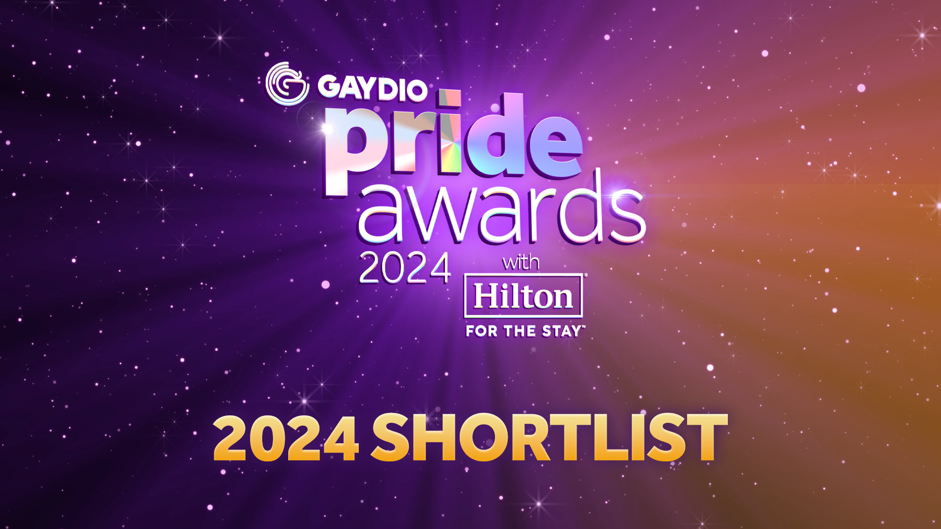 2024 Shortlist – Gaydio Pride Awards